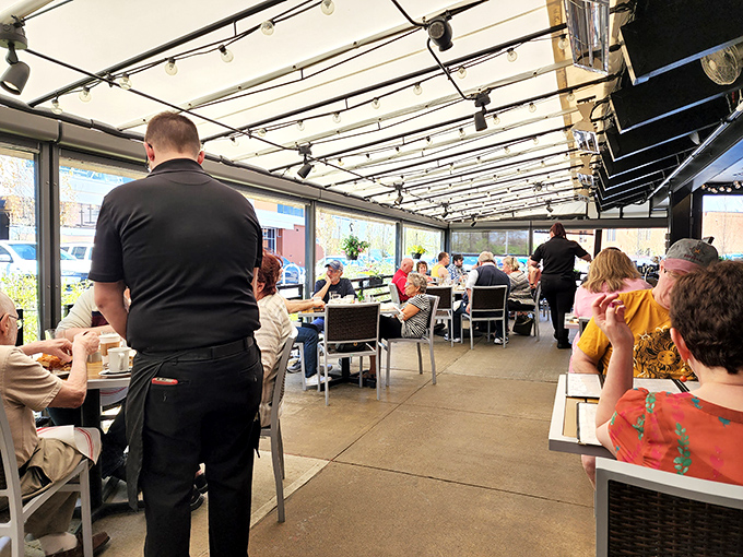 Outdoor dining where the people-watching is as delicious as the food—sunshine and satisfaction served in equal measure.