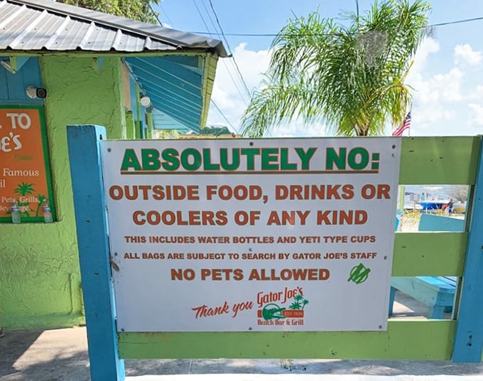 Even the house rules have personality here – fair policies delivered with that unmistakable Florida charm.