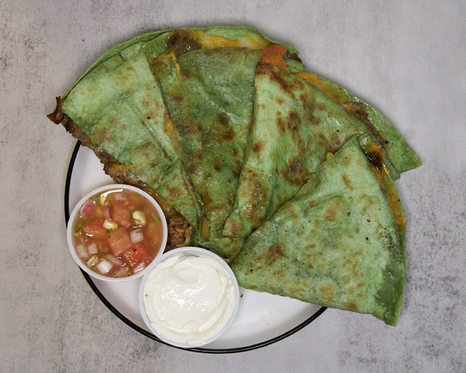 Steak quesadilla that bridges cultures with the kind of fusion that actually makes perfect sense.