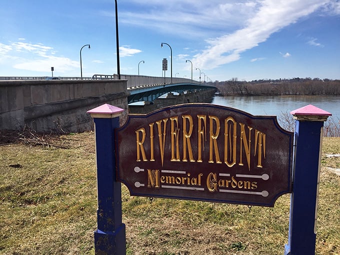 Riverfront Memorial Gardens offers a peaceful respite with stunning views of the Allegheny River and the 40th Street Bridge connecting Millvale to Pittsburgh.