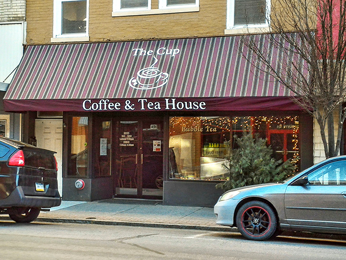 The Community Cup isn't just selling coffee—it's offering that perfect small-town retreat where fairy lights and conversation flow equally well.