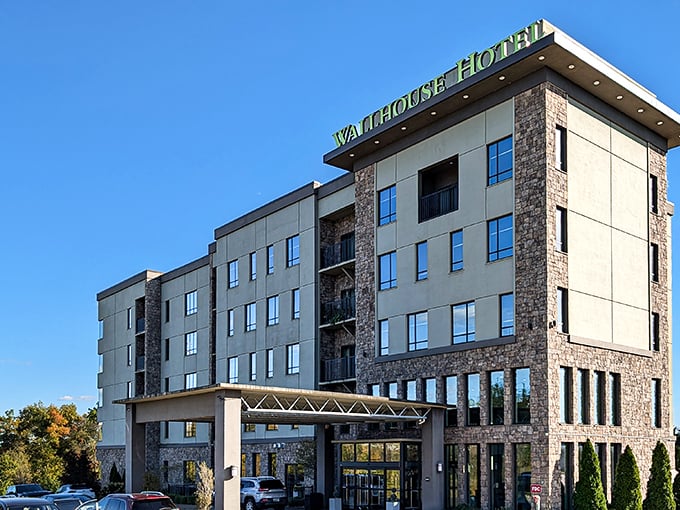 The Wallhouse Hotel blends modern comfort with traditional stone craftsmanship – because appreciating simplicity doesn't have to mean sleeping on a hard mattress.