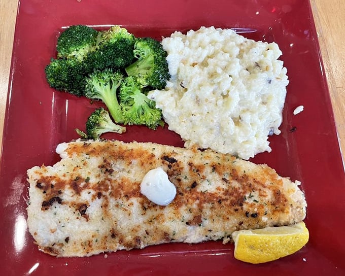 Perfectly seared fish that would make any angler proud, accompanied by sides that don't merely play supporting roles—they're co-stars.