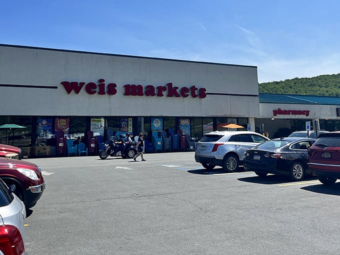 Weis Markets provides the essentials without the big-city stress—grocery shopping as it should be, with mountains framing your parking spot.