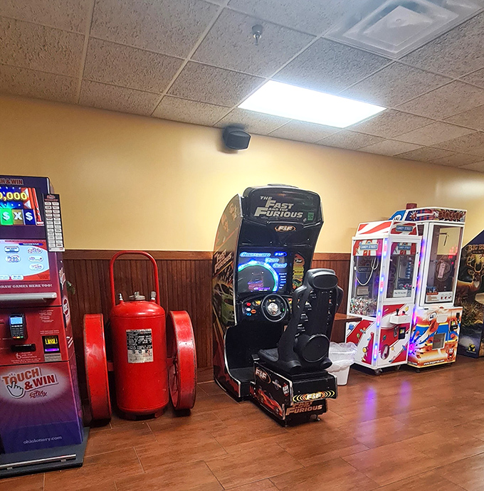 Between bites, challenge friends to arcade games. Winner gets bragging rights; loser buys dessert. Either way, everyone wins at Company 7.