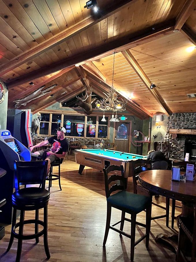The game room proves Mac's isn't just about food—it's about community. That pool table has probably settled more friendly disputes than a judge.