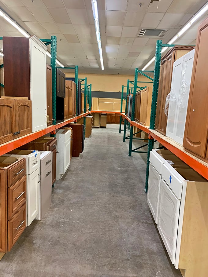 Cabinet heaven for renovation enthusiasts – where kitchen dreams begin and "I can totally install this myself" delusions are born.