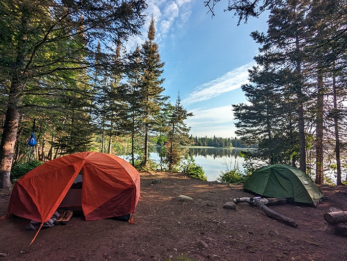 Home sweet wilderness home. These lakeside campsites offer million-dollar views that no luxury hotel could match—just bring your own walls and ceiling.