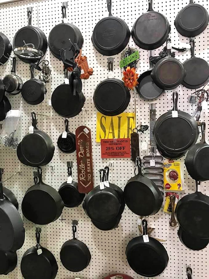 Cast iron cookware that's outlived several generations and is still ready to fry your breakfast. They truly don't make 'em like this anymore.