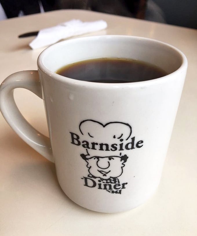 The official chalice of morning motivation. Barnside's coffee mug doesn't just hold caffeine—it holds the promise of a day worth tackling.