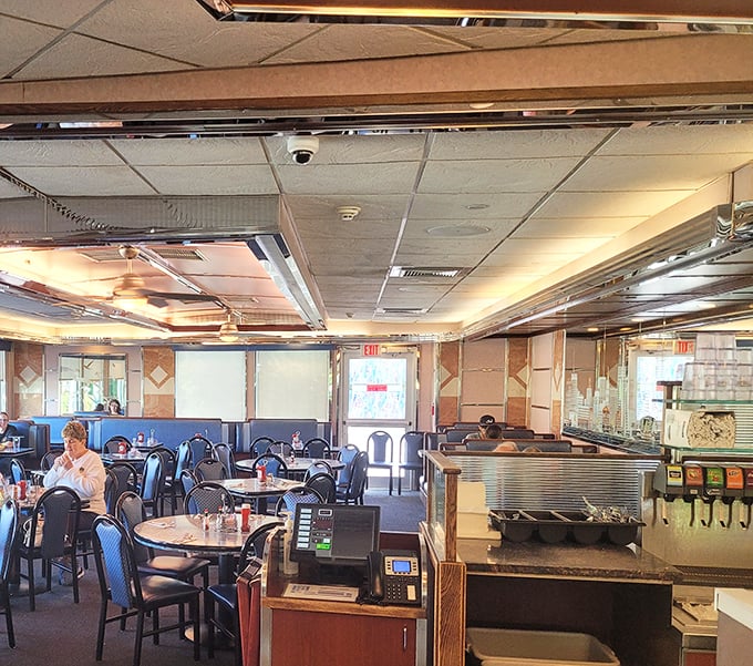 The dining room hums with activity—a cross-section of Wayne life gathering under one roof to break bread and share stories.