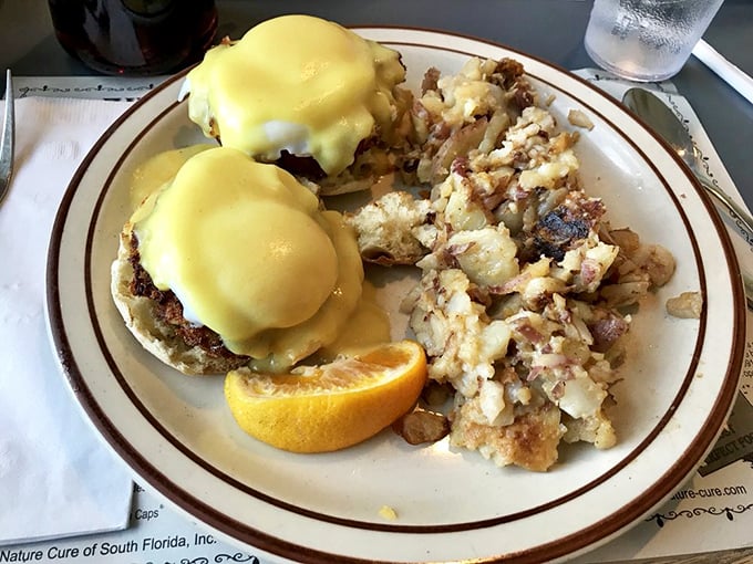 The star of the show! Eggs Benedict with hollandaise so sunny it could brighten even the cloudiest Delaware morning.