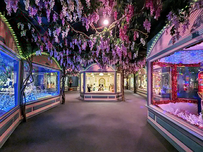 Main Street of Yesteryear's vintage window displays transport visitors to a nostalgic dreamland, proving there's magic above ground too.