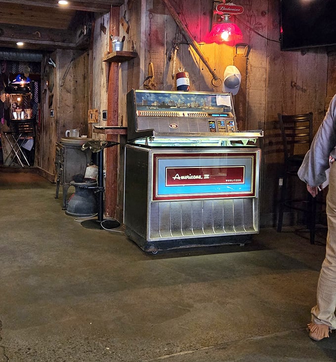 Not just any jukebox, but a time machine that transports you back to when dinner music didn't come from a smartphone.