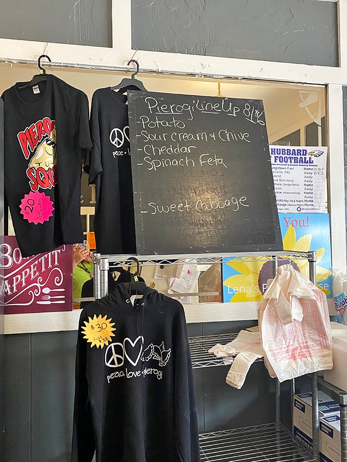 Even the merchandise celebrates the pierogi pride—because after tasting these dumplings, you'll want to wear your allegiance on your sleeve.