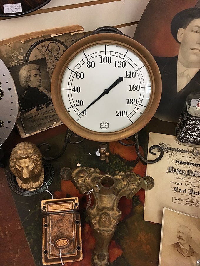Not just a pressure gauge—it's steampunk wall art waiting to happen. That brass and glass beauty would look perfect in any industrial-chic space.