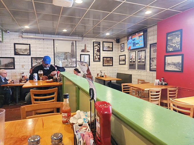 The café's interior tells Cleveland's story through historic photos while diners create new memories over plates of morning perfection.