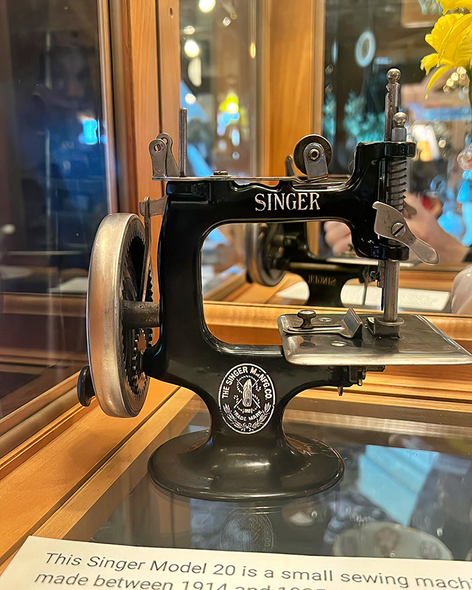 This Singer Model 20 sewing machine represents an era when "built to last" wasn't just marketing speak. Your great-grandmother probably used one just like it.