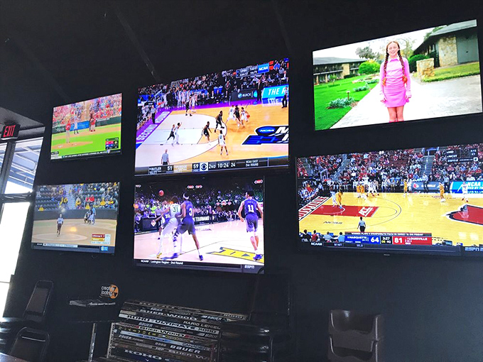 Sports heaven with a side of comfort food – where every screen offers a different game and every seat promises a perfect view.