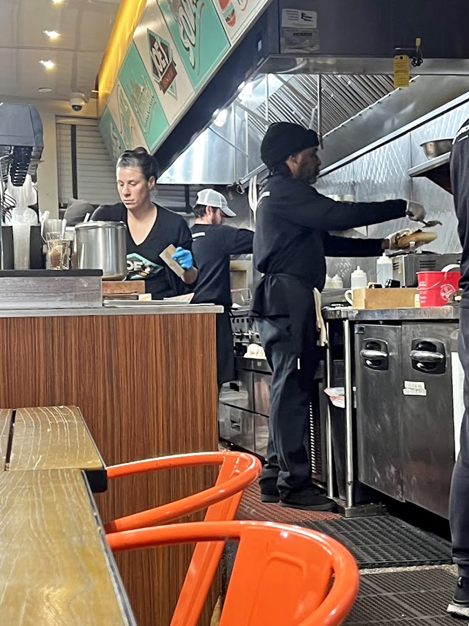 The staff aren't just workers—they're the unsung heroes orchestrating the symphony of sizzles and shakes that make Joe's magical.
