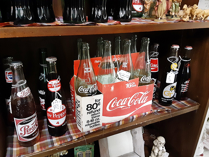 Please return for 80¢ deposit—vintage soda bottles from when Coca-Cola came in glass and tasted like rebellion. Fizzy nostalgia by the six-pack.