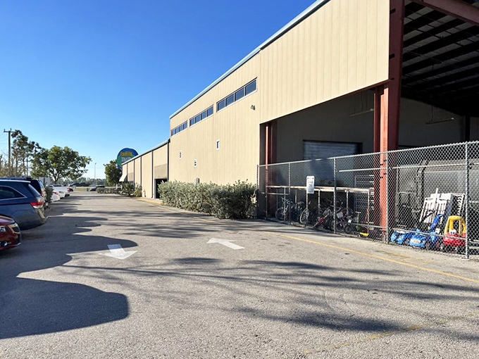 The warehouse approach to thrifting—where quantity meets quality. Size definitely matters when hunting for hidden gems!