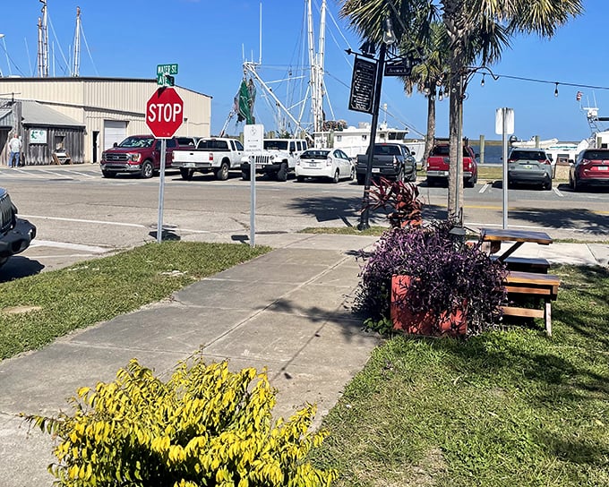 The 13 Mile Seafood Market's unassuming storefront belies the oceanic treasures within—proof that in Apalachicola, flavor trumps flash every time.