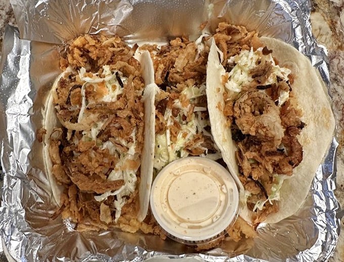 These fish tacos aren't just a meal—they're a vacation for your taste buds, with crispy fish, fresh slaw, and a sauce that ties it all together.