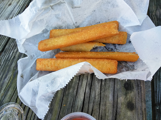 Cornsticks at B's are the perfect supporting actors—crispy, golden vessels for sopping up every last drop of that vinegar sauce.