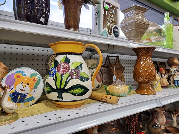 Ceramic pitchers and vases with personality to spare—each one ready to bring character to your kitchen or flowers to your table.