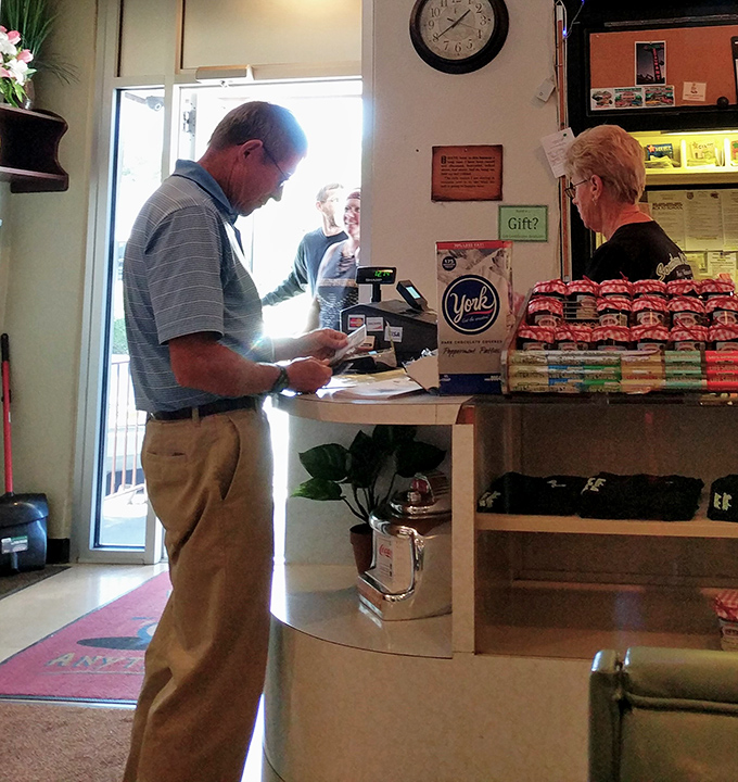 A diner counter that promises no-nonsense service and front-row seats to the short-order symphony that unfolds during the breakfast rush.