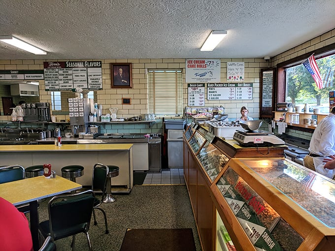 The counter where magic happens – where simple ingredients transform into childhood memories and adult indulgences.