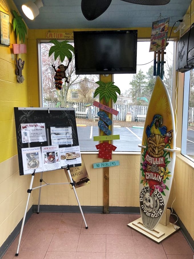 Where tropical meets Maryland – quirky details that transport you to Margaritaville without leaving Frederick County.