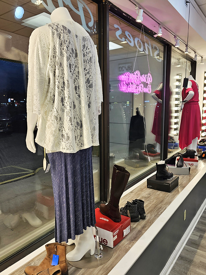 Window displays that rival Fifth Avenue boutiques – proof that "pre-loved" doesn't mean compromising on presentation or style.