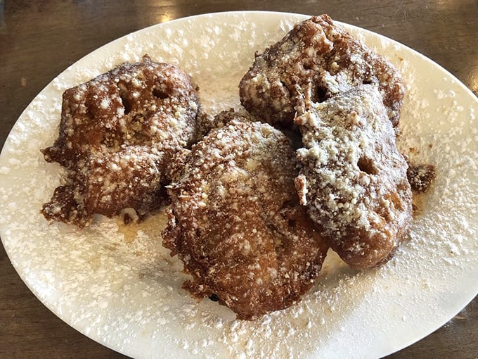 These funnel cake waffles prove that sometimes the state fair's best offerings should be available year-round, minus the questionable carnival rides. 