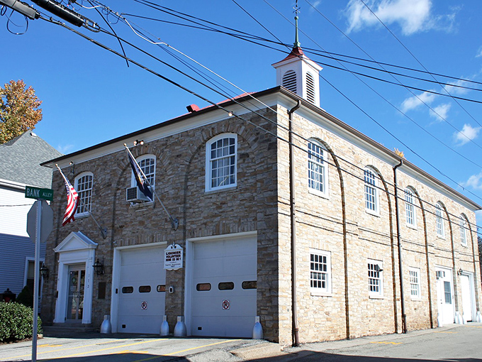 Ligonier's historic firehouse stands ready to serve, its stone walls housing both modern equipment and generations of volunteer tradition.