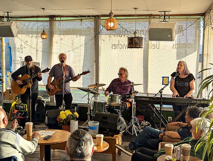 Live music transforms an ordinary afternoon into something special—local musicians turning the cafe into a community living room where everyone's invited.