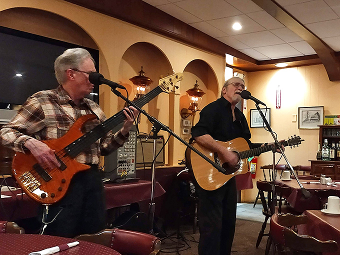 Live music transforms Tuesday night meatloaf into dinner and a show—comfort food with a soundtrack that feeds the soul.