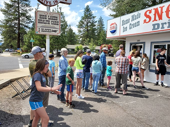 The line outside speaks volumes – when locals willingly wait in the summer heat, you know what awaits inside is worth every minute spent.