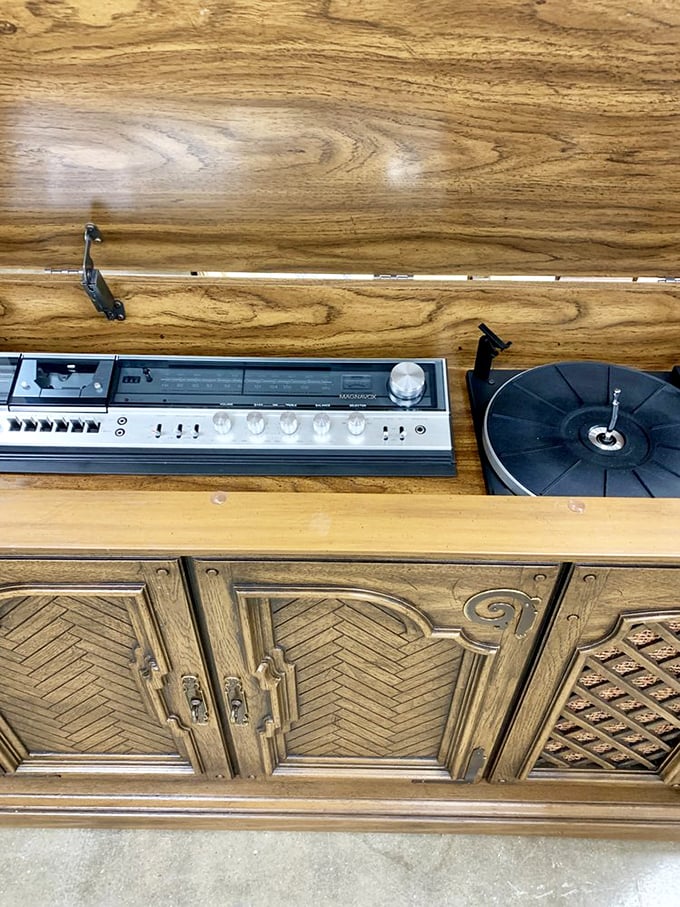Not just a stereo console—a time portal to Sunday afternoons when album sides were flipped and music filled the house.