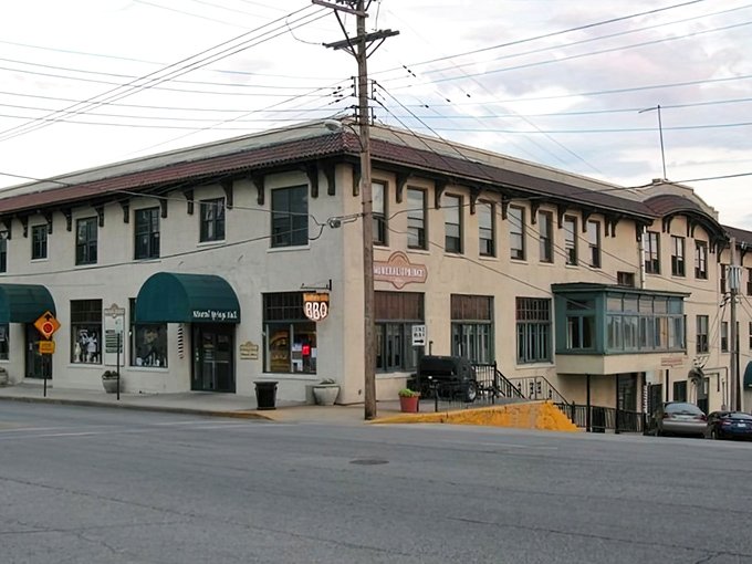 Historic buildings like the Mineral Springs Hotel offer character you can't find in cookie-cutter retirement communities—with property taxes that won't break the bank.