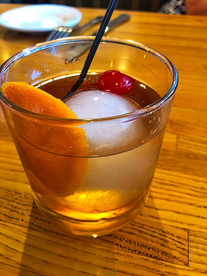 An Old Fashioned crafted with respect for tradition – the kind of cocktail that makes you wonder why you ever ordered those complicated neon drinks.