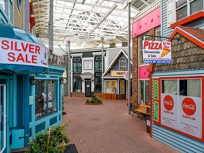 This covered shopping area offers retail therapy without the crowds, where independent shops maintain the small-town charm that big box stores destroyed elsewhere.