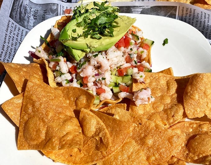This shrimp ceviche with fresh avocado isn't just appetizing—it's what mermaids would serve at their dinner parties.