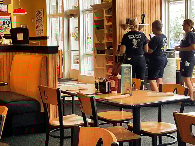 The kitchen crew in their element—breakfast warriors creating morning magic behind the scenes. These are the heroes we need but don't deserve.