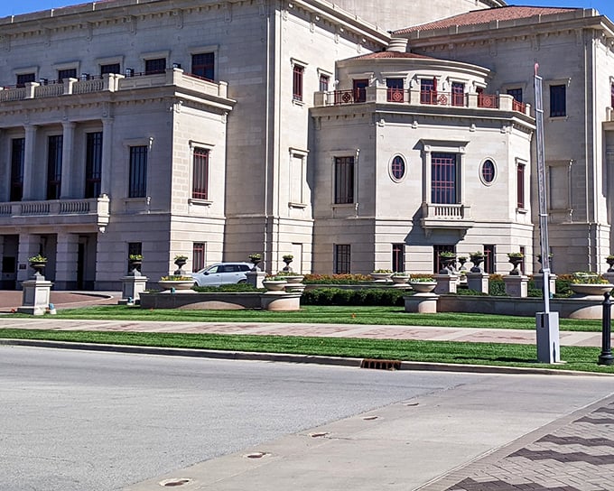 The Palladium stands like a Midwestern Parthenon, bringing world-class performances to retirees who prefer their culture without coastal markup.