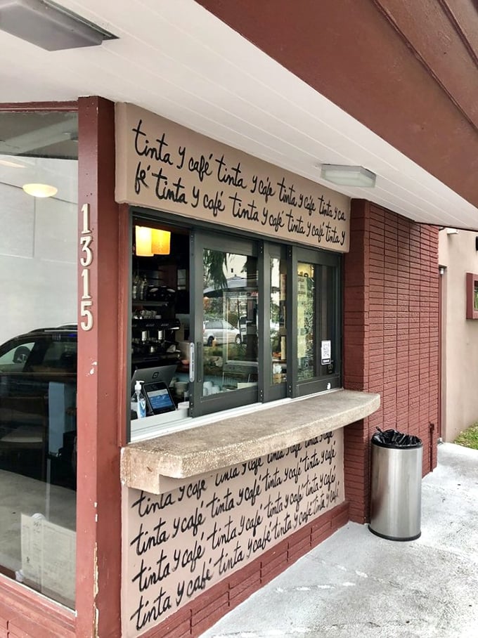 The takeout window proves good things come in small packages—grab your Cuban coffee fix without missing a beat in your day.
