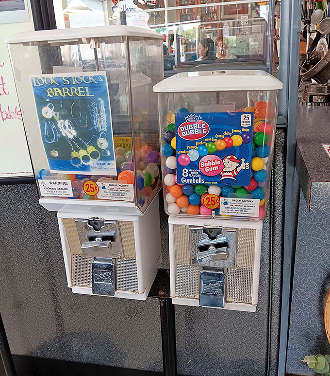 Twenty-five cents for a moment of childhood joy—these vintage gumball machines prove some of life's simplest pleasures haven't succumbed to inflation.