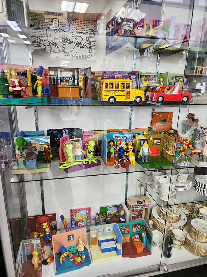 A nostalgic goldmine for collectors – these Simpsons figurines remind us that yesterday's happy meal toys are today's coveted collectibles.