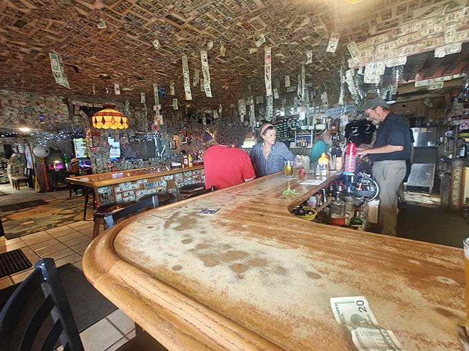The bar at Ski Inn – where strangers become friends and locals share tales of the Salton Sea that sound too strange to be true.